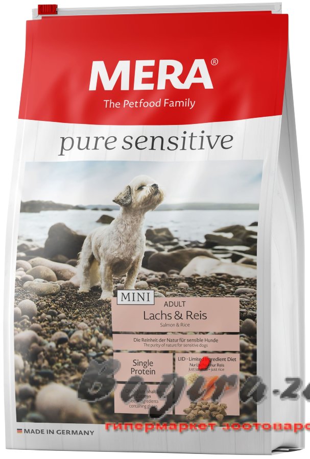 Купить Meradog (Мерадог) Pure Sensitive MINI Adult Lachs & Reis корм ...